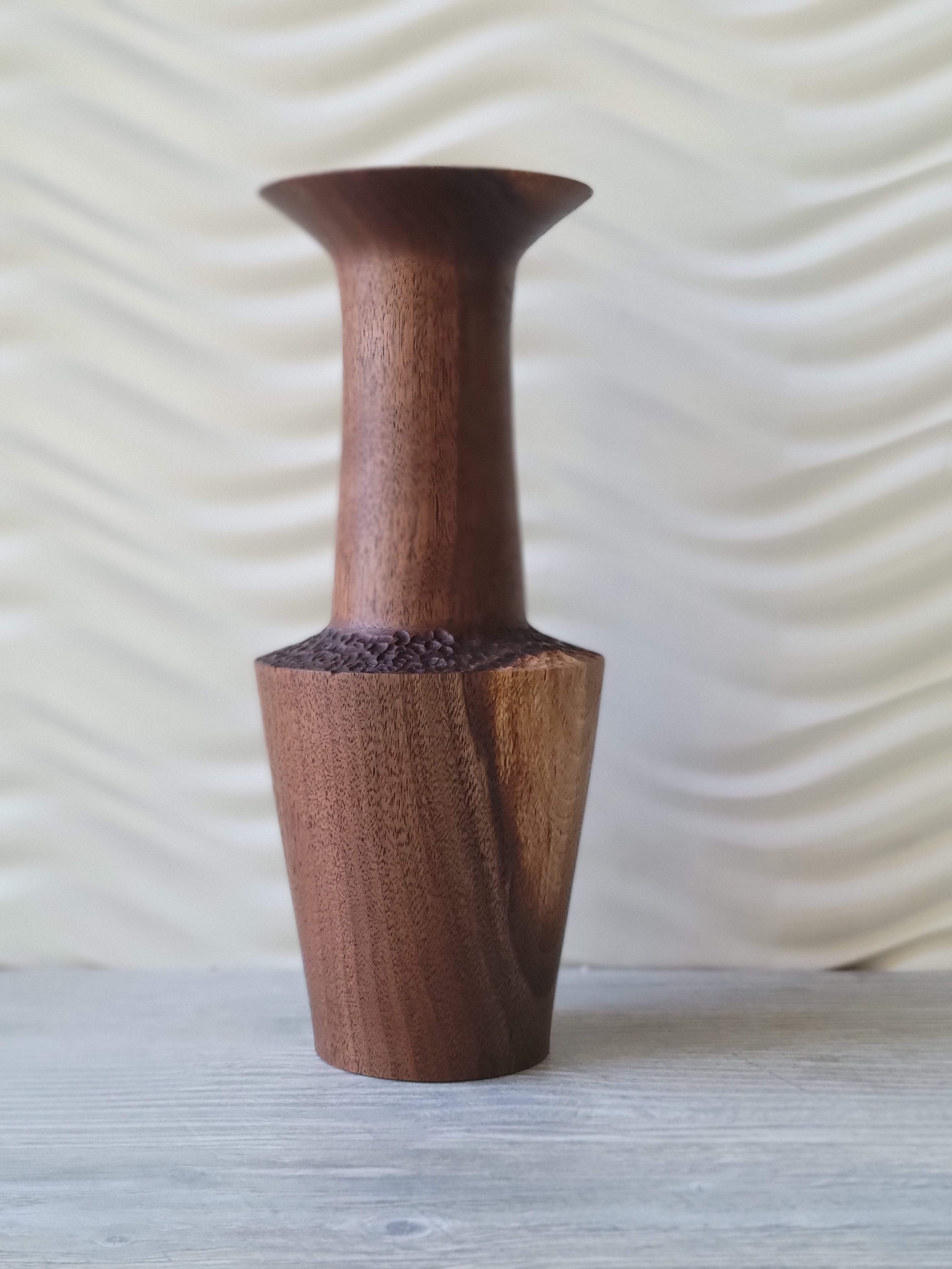 Walnut Textured Vase | Dubois Creations